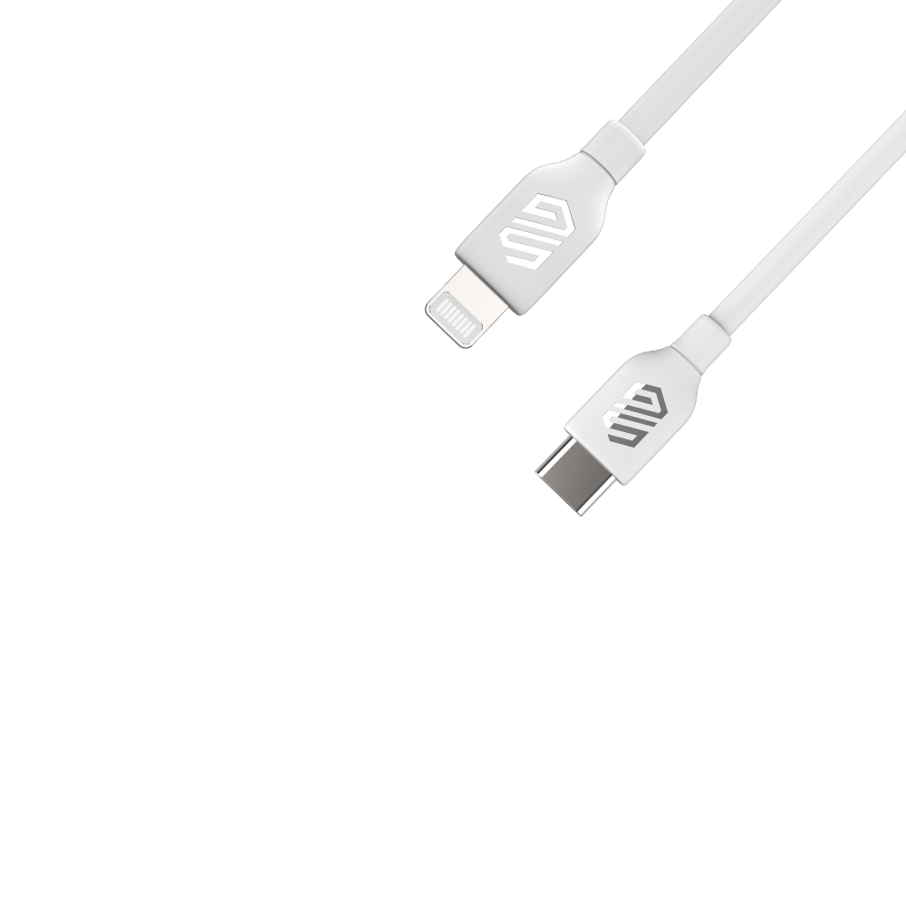 Smart Gate Cable PVC USB-C to Lightning Fast, Shielded 1.8m White ...
